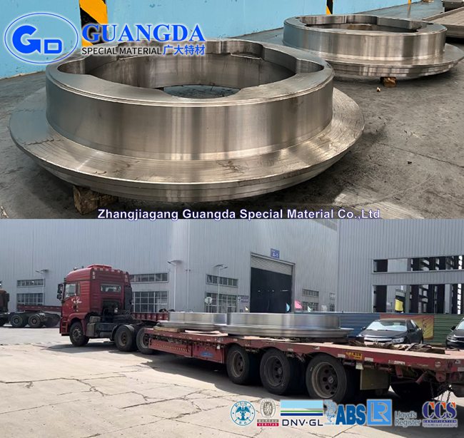 Heavy Steel Forgings Flange Forings 42CrMo4 Large Flanges Wind Turbine