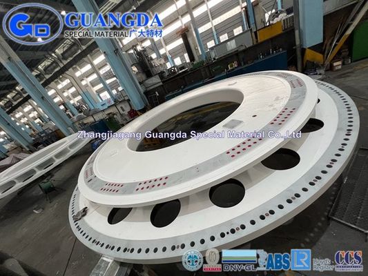 Yaw Base Plate Wind Turbine Castings Spheroidal Graphite Cast Iron EN ...